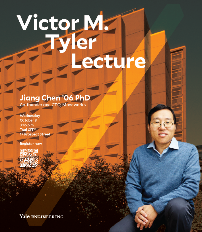 The Victor M. Tyler Lecture featuring Jiang Chen '06 PhD, Co-founder ...